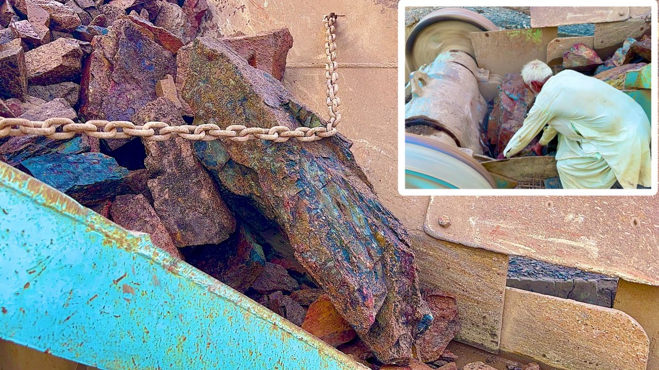 STUCK STONE REMOVAL!🙀 Breaking and Extracting a Stubborn Rock"🤷‍♂️# ...