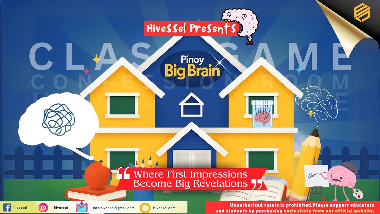 PINOY BIG BRAIN (PBB) Class Game with Free First Day of School ...