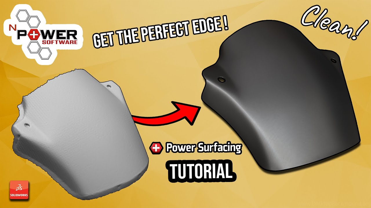 Get Rid Of The Bad Mesh Edges | Power Surfacing RE - SOLIDWORKS - YouTube