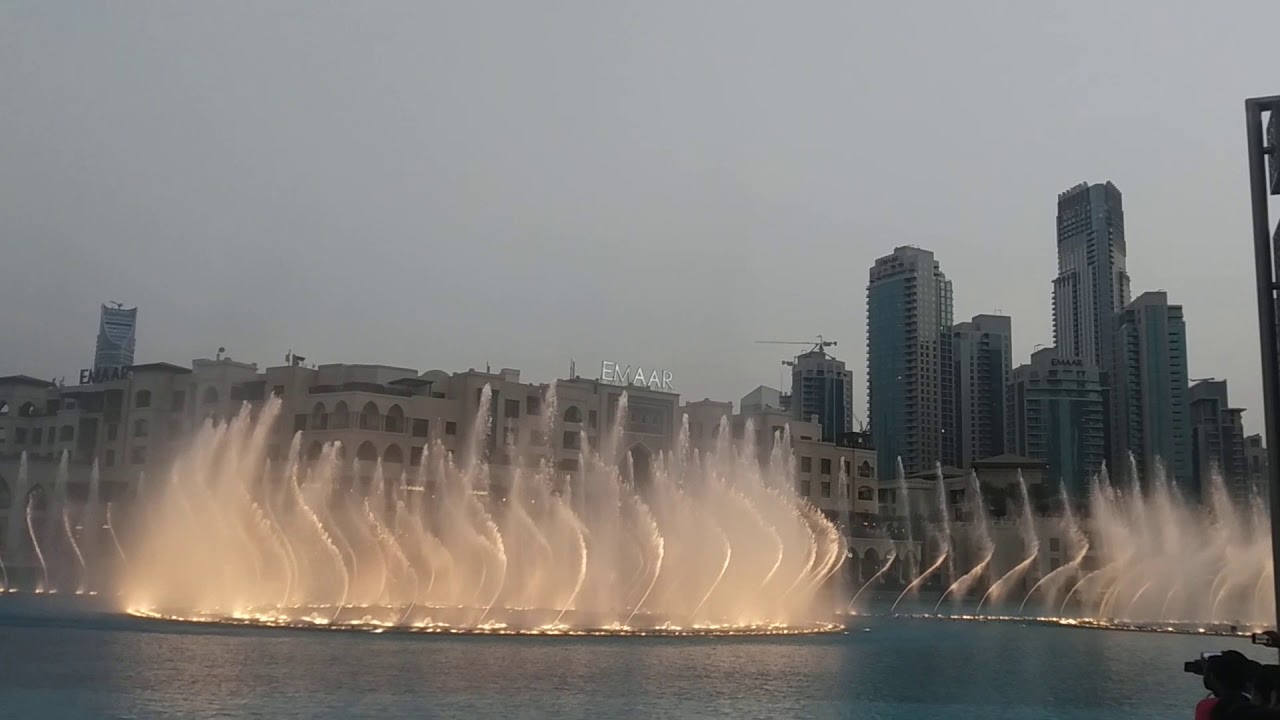Dubai water show #2020 - YouTube