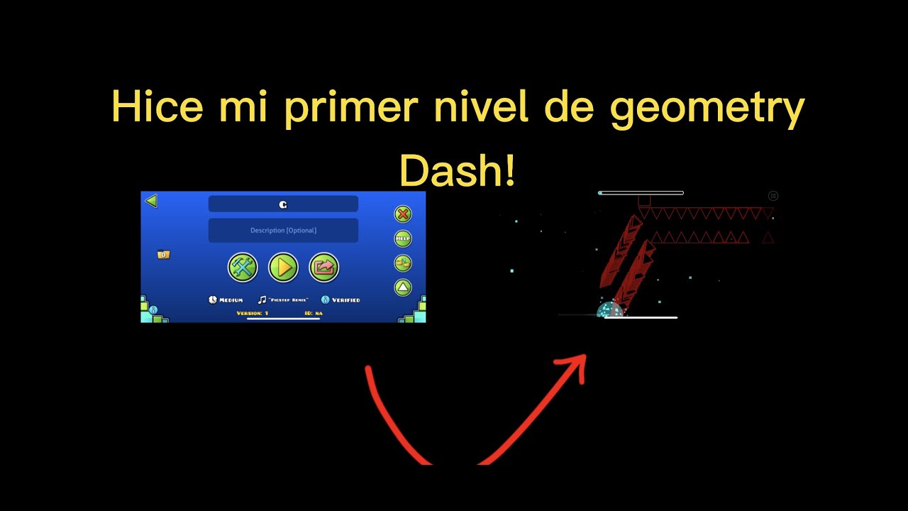 Como hice mi primer nivel de geometry dash!! - YouTube