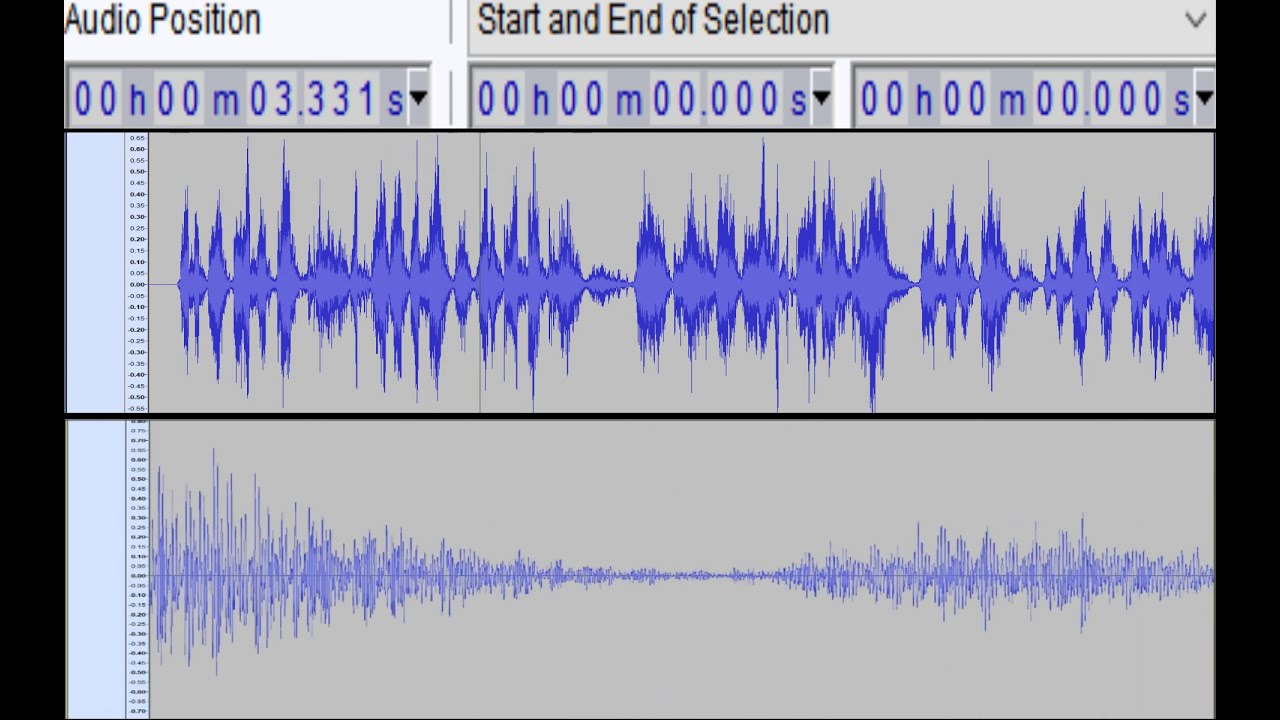 JonBenét Ramsey call "tape1" viewed in Audacity - YouTube