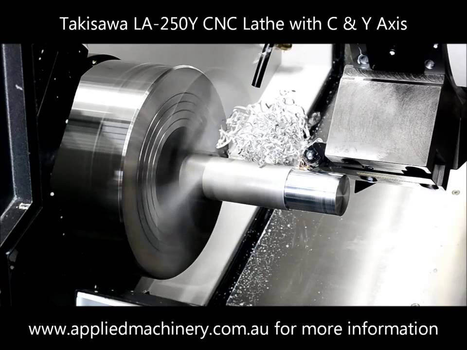 Токарный станок Takisawa LA-250Y - YouTube