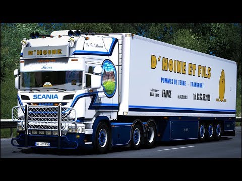 Scania R580 + Trailer Dhoine | Euro Truck Simulator 2 (ETS2 1.30)