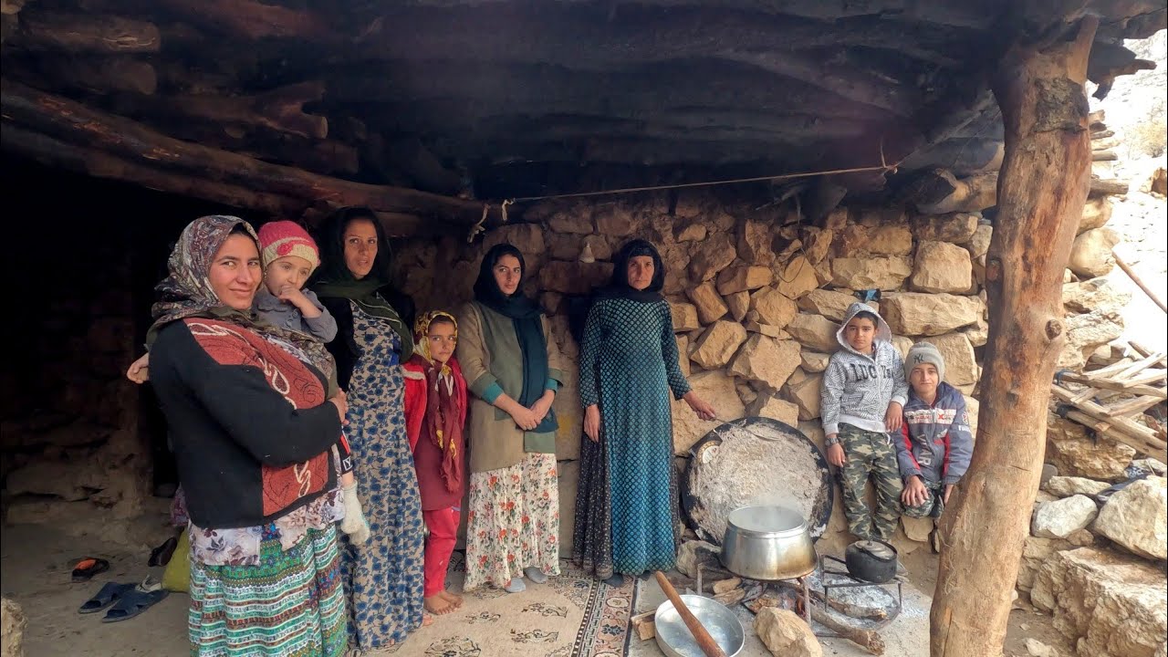 Nomadic Family Cooking Halim-Bademjan_Nomadic & Village Lifestyle Of ...