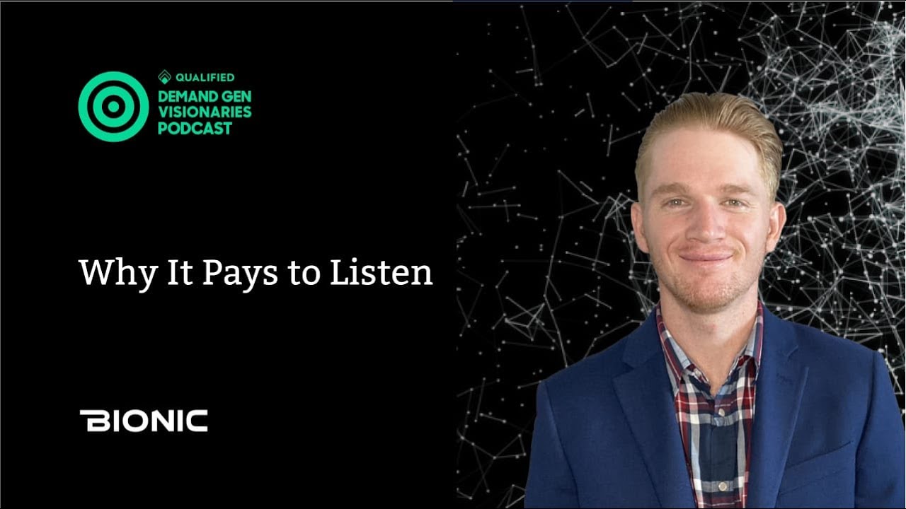 Why it Pays to Listen with Liam Barnes | Demand Gen Visionaries - YouTube