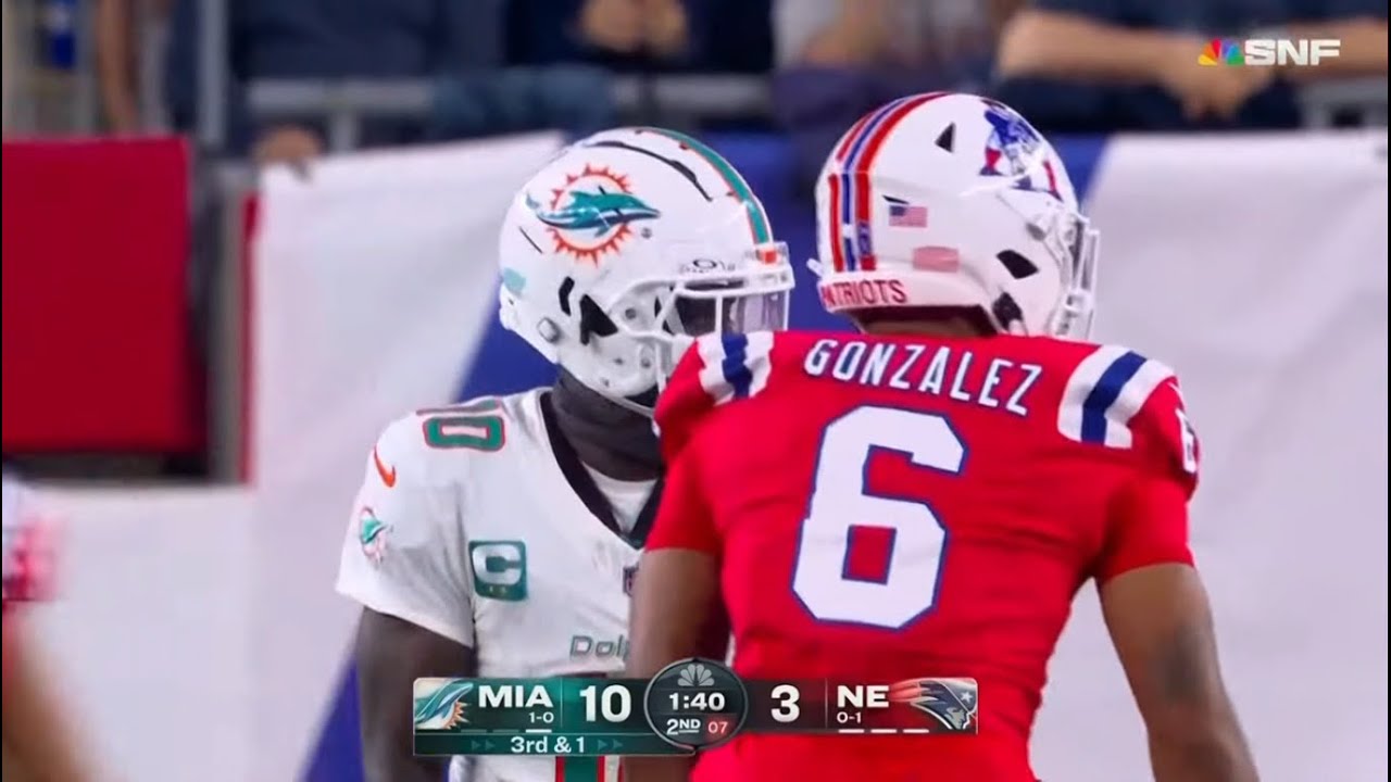 Tyreek Hill & Jaylen Waddle vs Christian Gonzalez & Marcus Jones (2023 ...