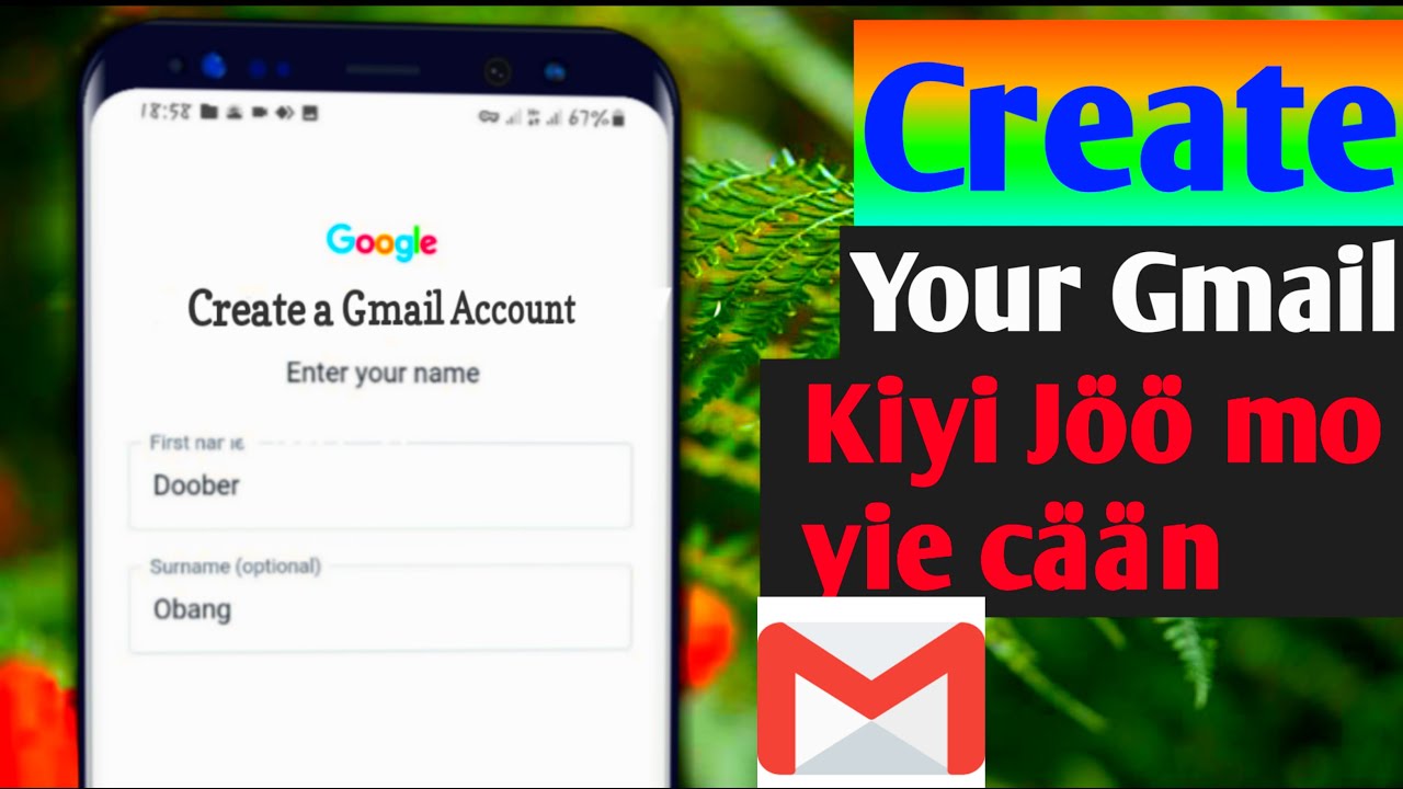 How to create a Gmail account//Jöö mo jööt man jap Gmail account kigø # ...