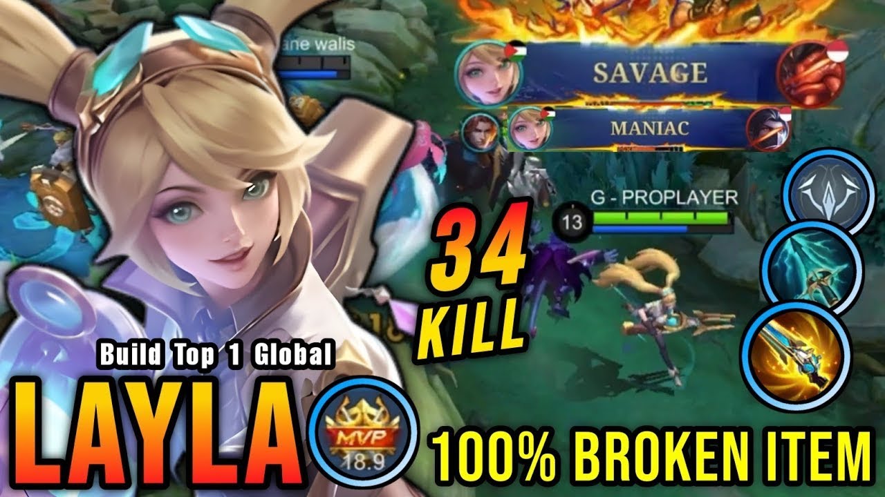 🔥 MOBILE LEGEND | Layla Savage Gameplay Montage | Insane Damage & Pro ...