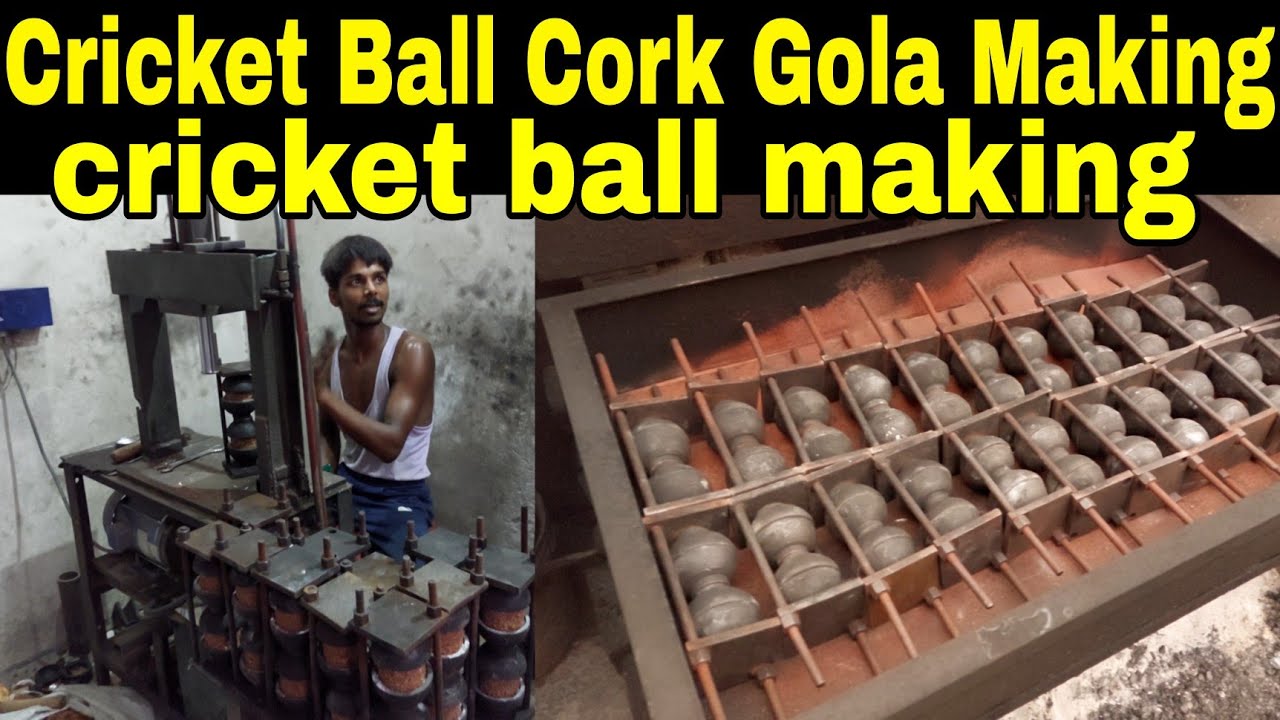 Cricket Ball Cork Gola Making Process Full Guide - YouTube