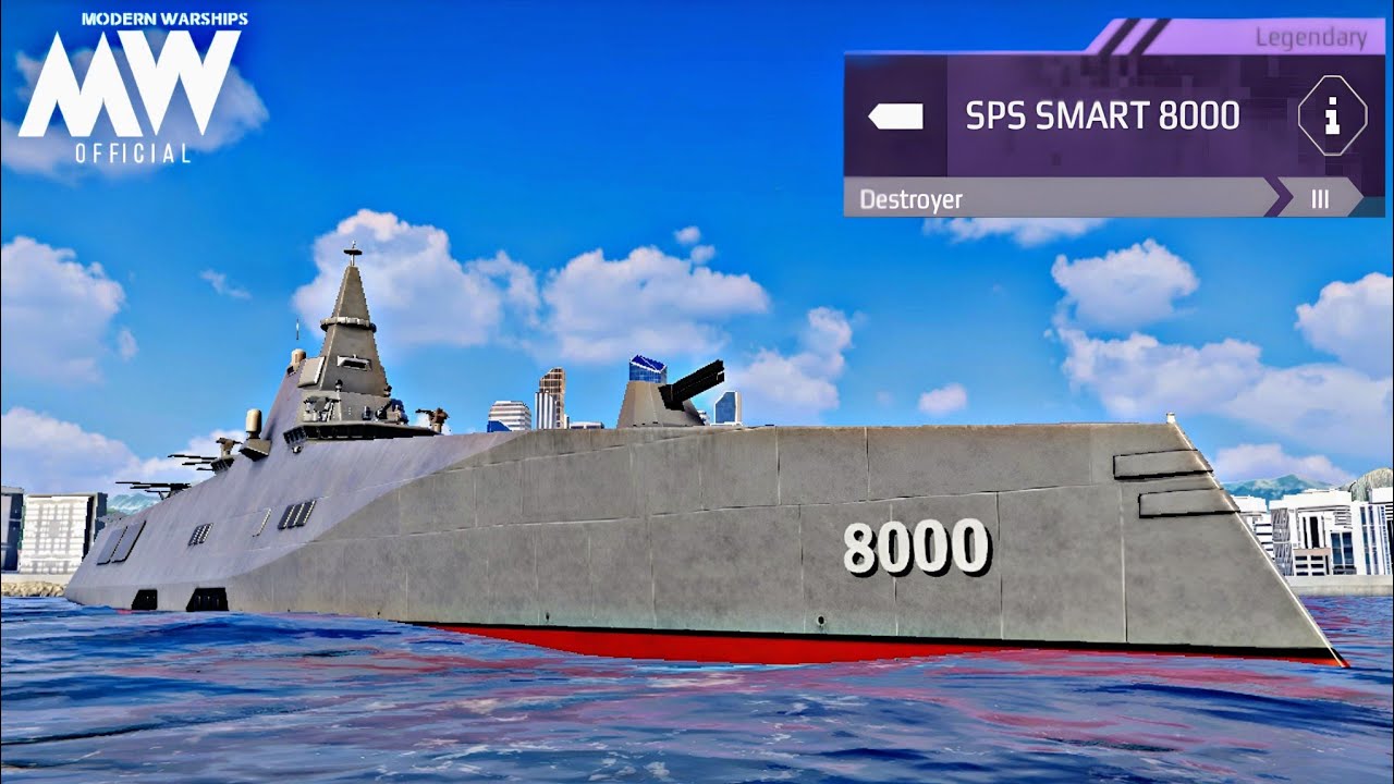 SPS SMART 8000 - New Destroyer🔥full review & gameplay - Modern Warships ...