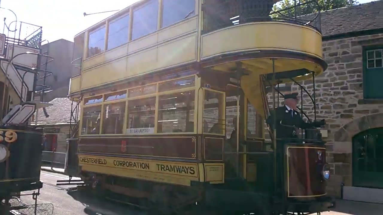 Chesterfield Tram 7 passing Stephenson Place towards Victoria Park at ...