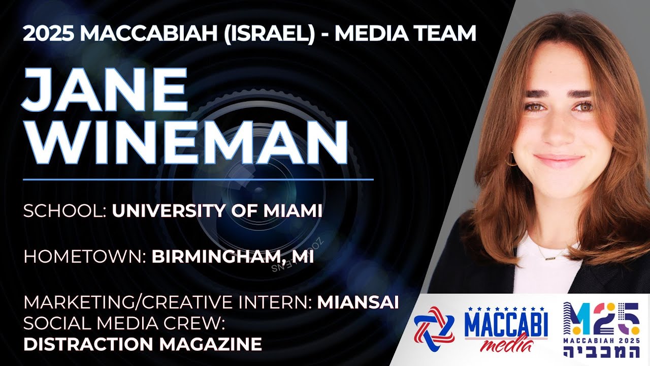 Maccabi Media Presents: MMP Student Jane Wineman (produced by Will ...