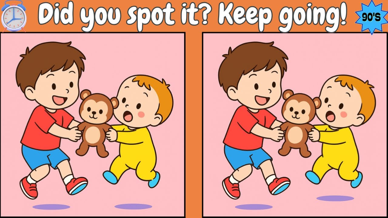 Spot the difference, Test Your Brain! Find the Difference Game with a ...