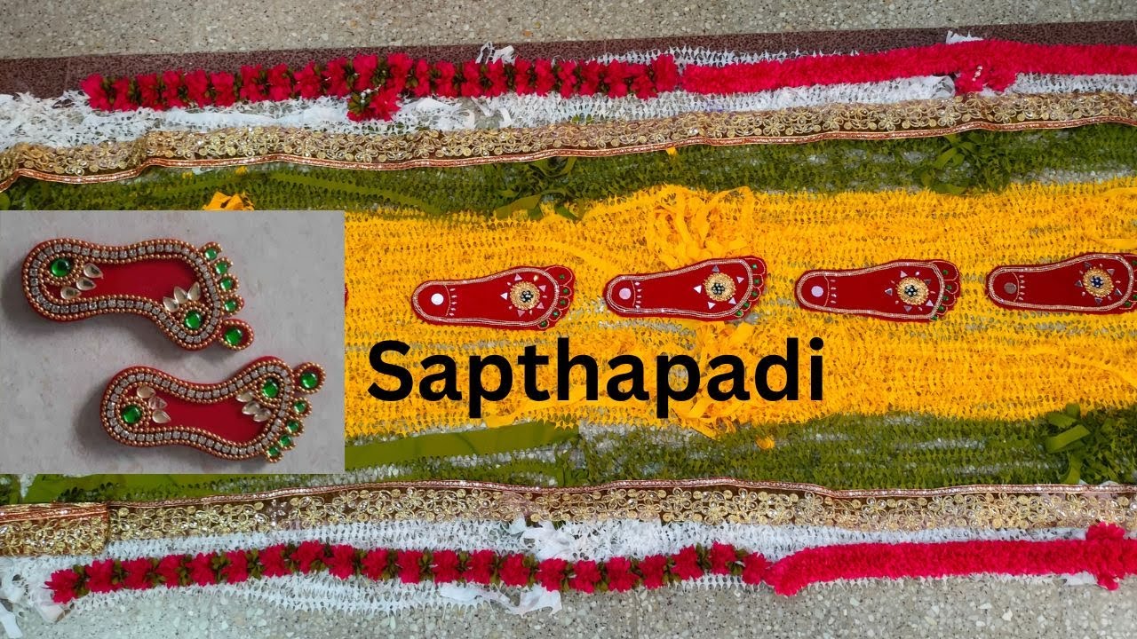 Sapthapadi | marriage decor item | lakshmi pada | ಸಪ್ತಪದಿ - ಏಳು ...