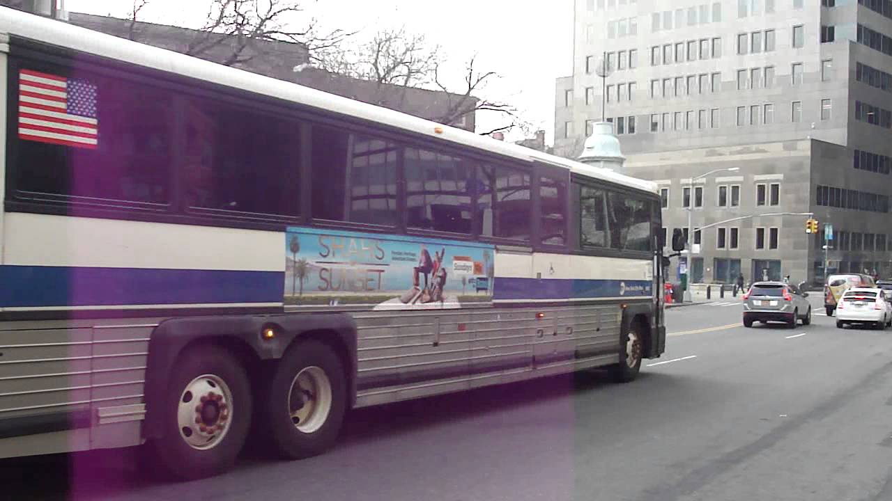 MTA NYCT Bus: 2000 MCI D4500 X15 Express Bus #2843 on Pearl St (AM Rush ...