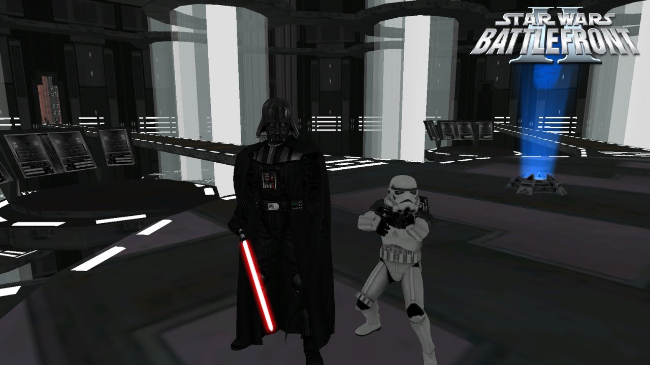 Star Wars Battlefront 2 (2005)- Naboo Theed Palace Hangar Map Mod ...