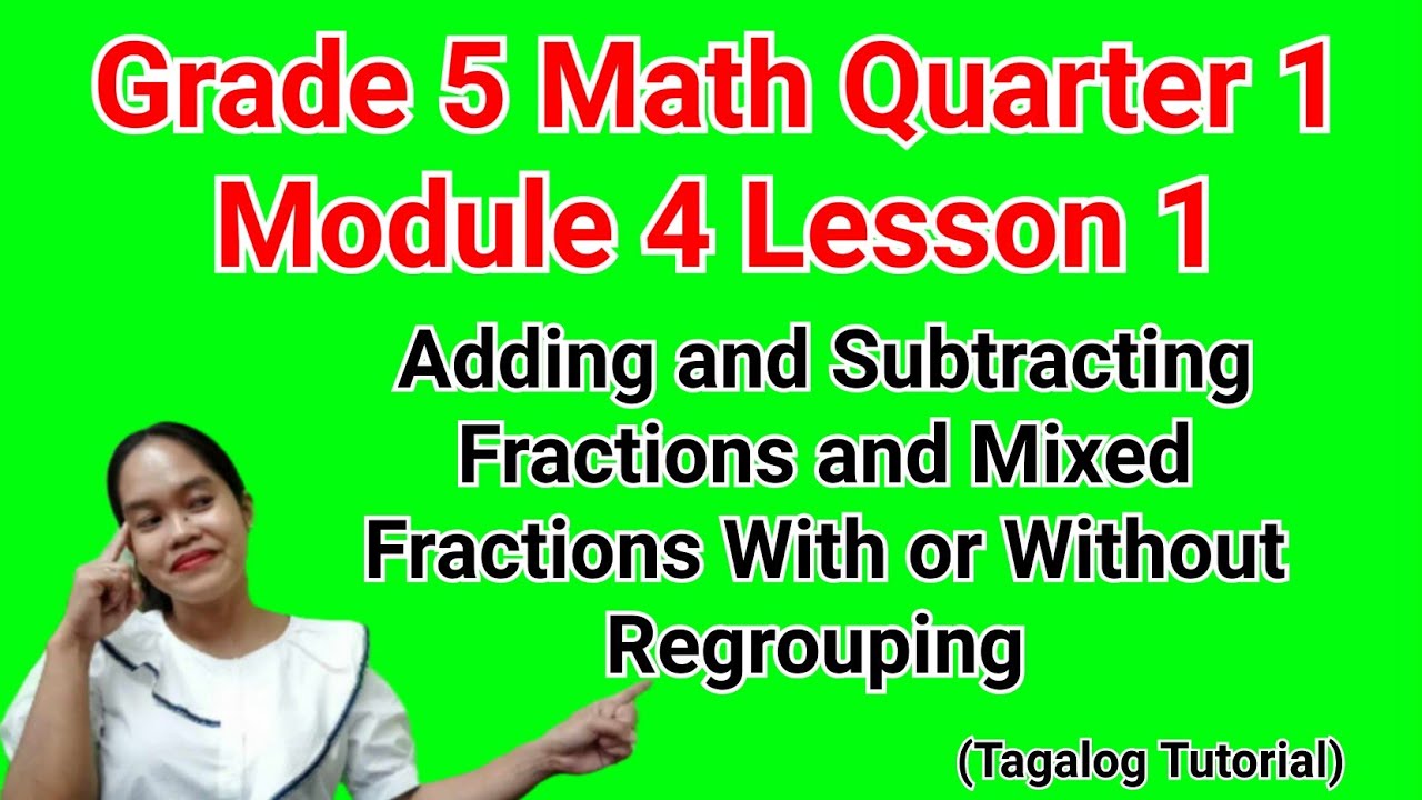 Adding and Subtracting Fractions and Mixed Fractions With or Without ...