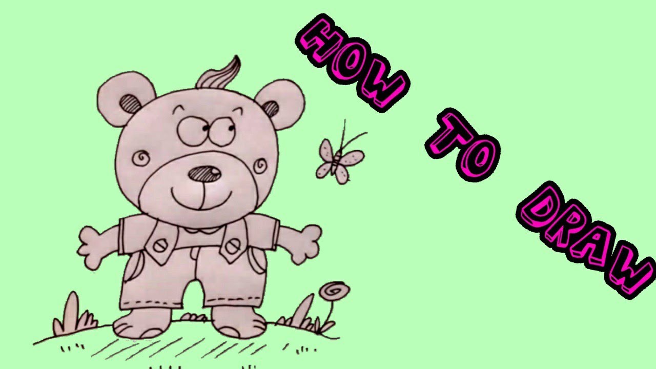 Super Cute Animal Stick Figure: Baby Bear - YouTube