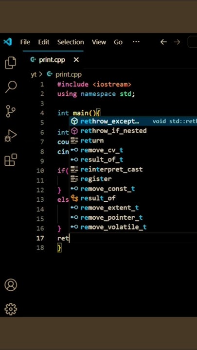 In c++ How to get absolute value of any integer #codding #shorts - YouTube