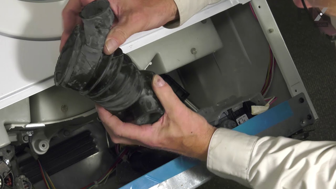 Frigidaire Washer Repair - How To Replace the Tub-to-Pump Hose - YouTube