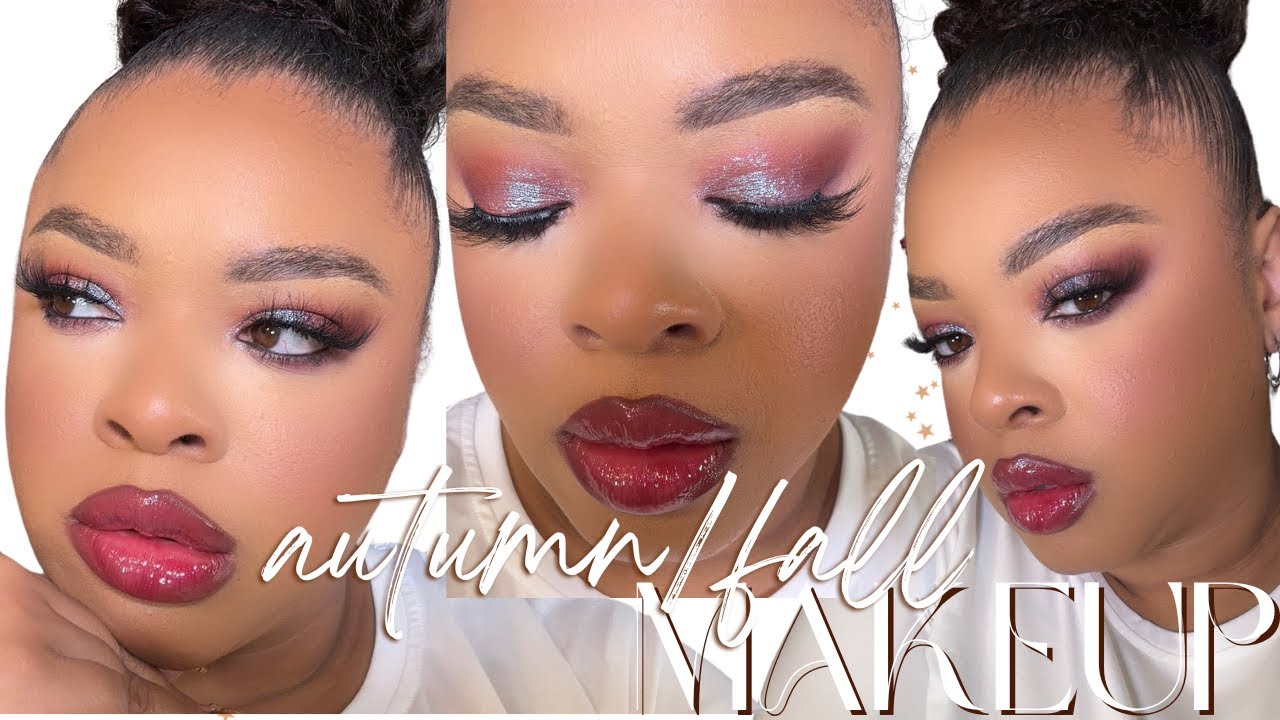 Fall Inspired Makeup Tutorial | Cranberry Sparkle - YouTube