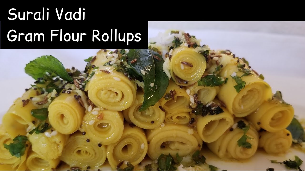Surali Vadi,Gram Flour Rollups - YouTube