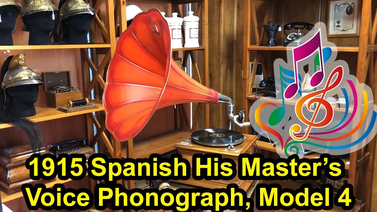 GR-D-027- Antique Spanish His Master’s Voice Gramophone - Phonograph ...
