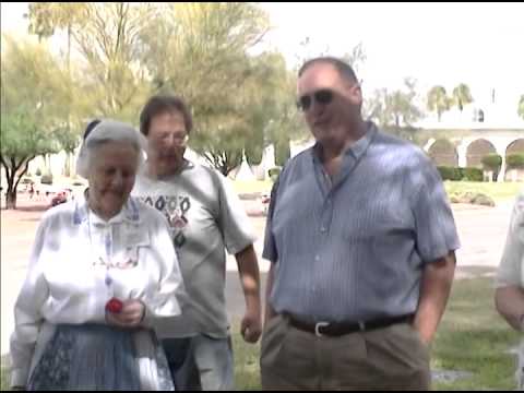 2002 Hughes Reunion Elizabeth Treat LaZear Graveside - YouTube