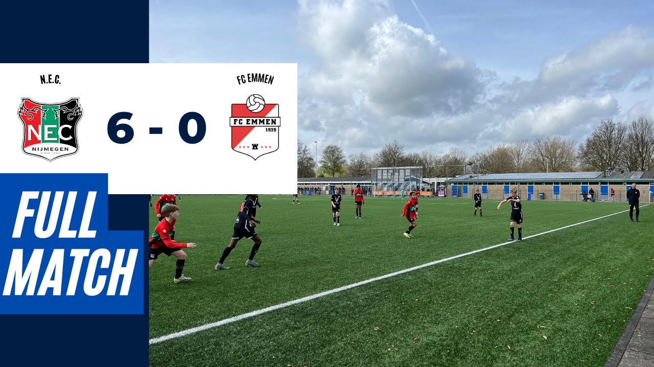 Full Match SC NEC JO13 vs FC Emmen JO13 (1 apr 24) - YouTube