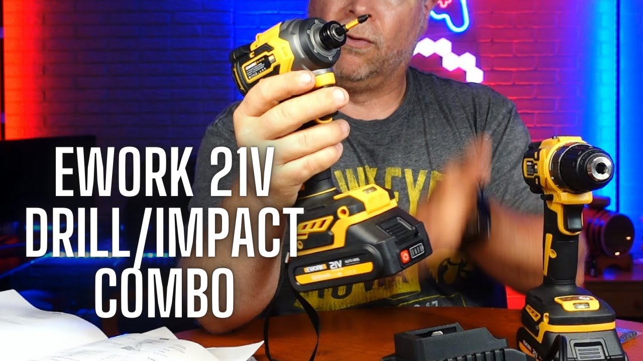 EWORK 21V Brushless Compact Power Tool Combo - YouTube