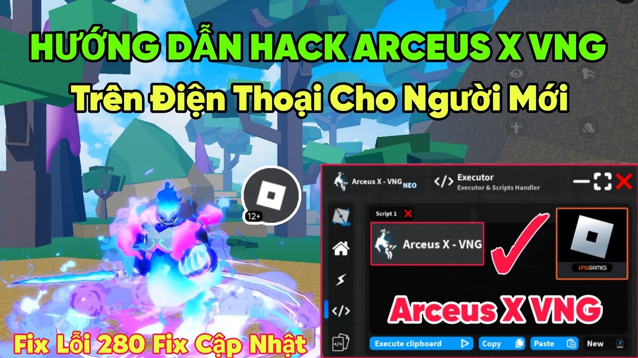 Hướng dẫn hack blox fruits Arceus X VNG trên điện thoại fix update cho ...