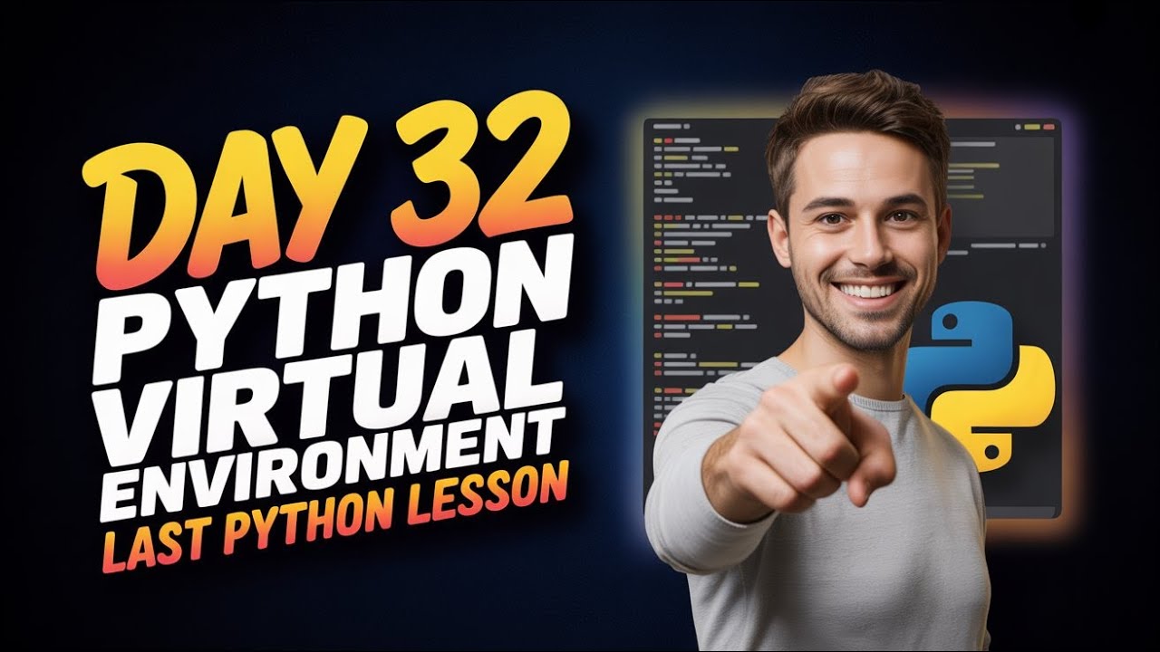 Day 32 | Python Virtual Environment Tutorial | 3 Years Machine Learning Challenge | W3Schools ...