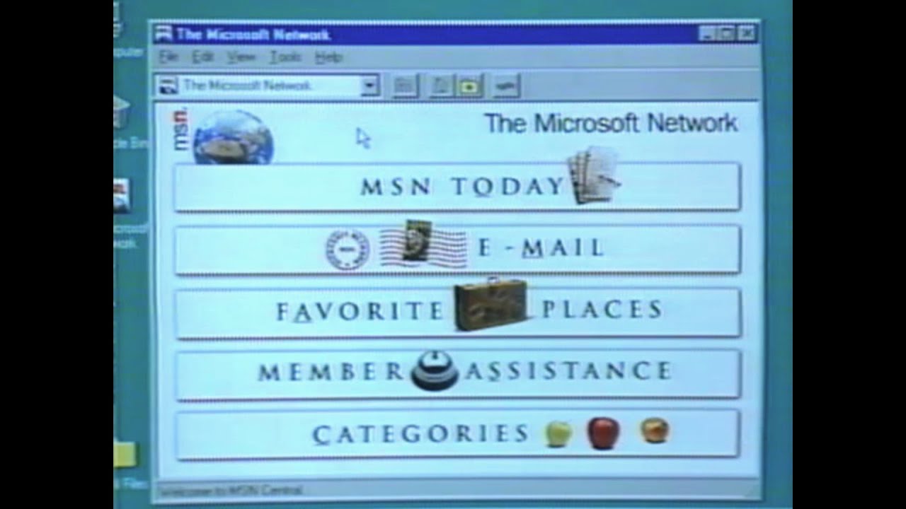 The Microsoft Network (MSN) - 1995 Video Tutorial - YouTube