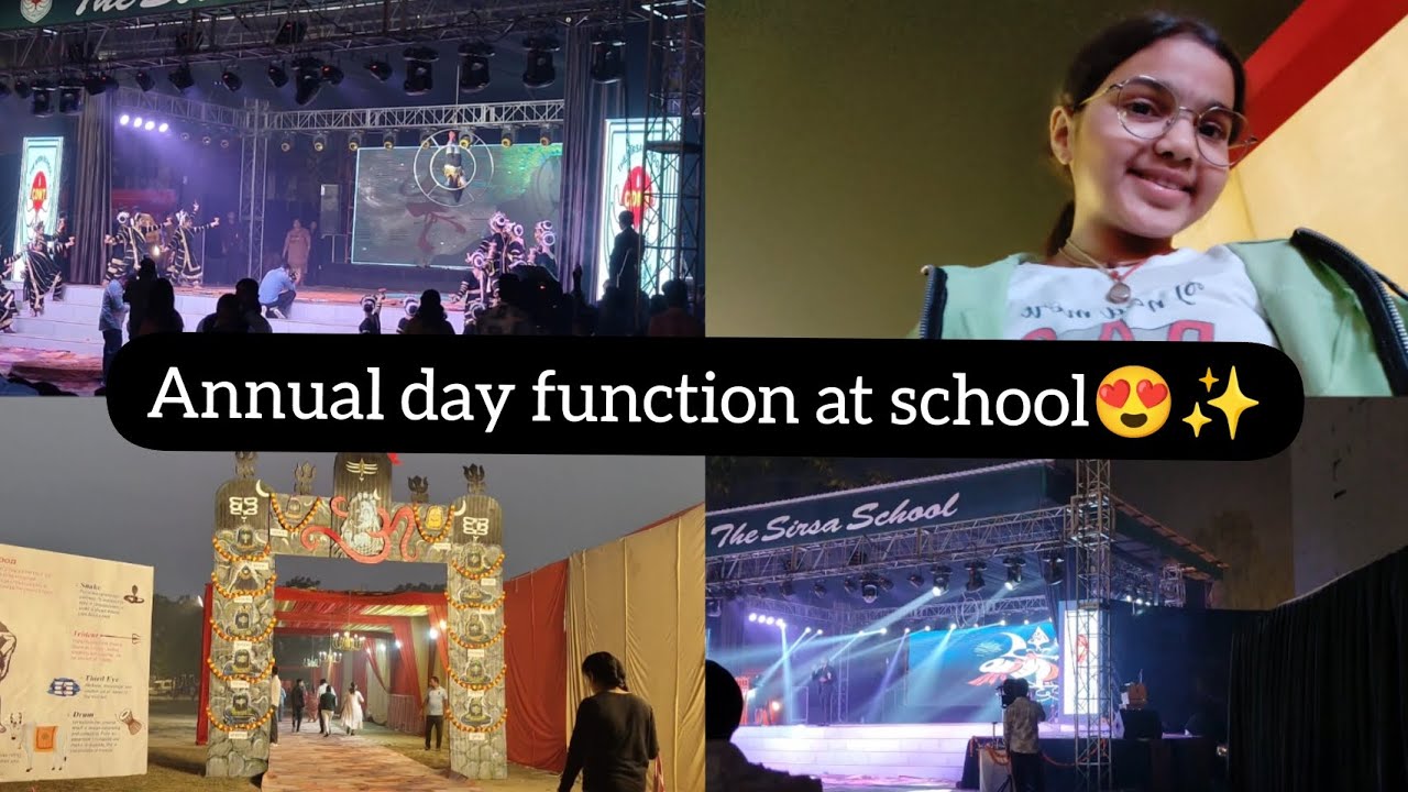 Annual day function at school 😍 ~vlog - YouTube