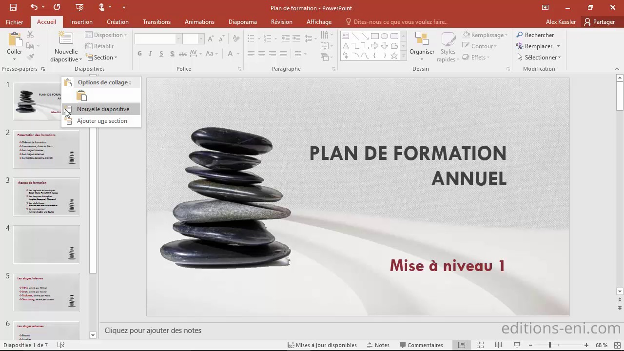 PowerPoint 2016 : Création de diapositives - YouTube