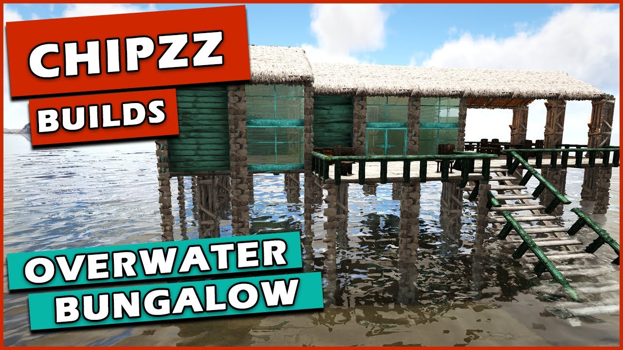 Ark: How To Build A Overwater Bungalow | No Clip Enabled | Building ...