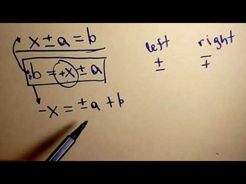 Linear Equations: Solve b=x(+/-)a - YouTube