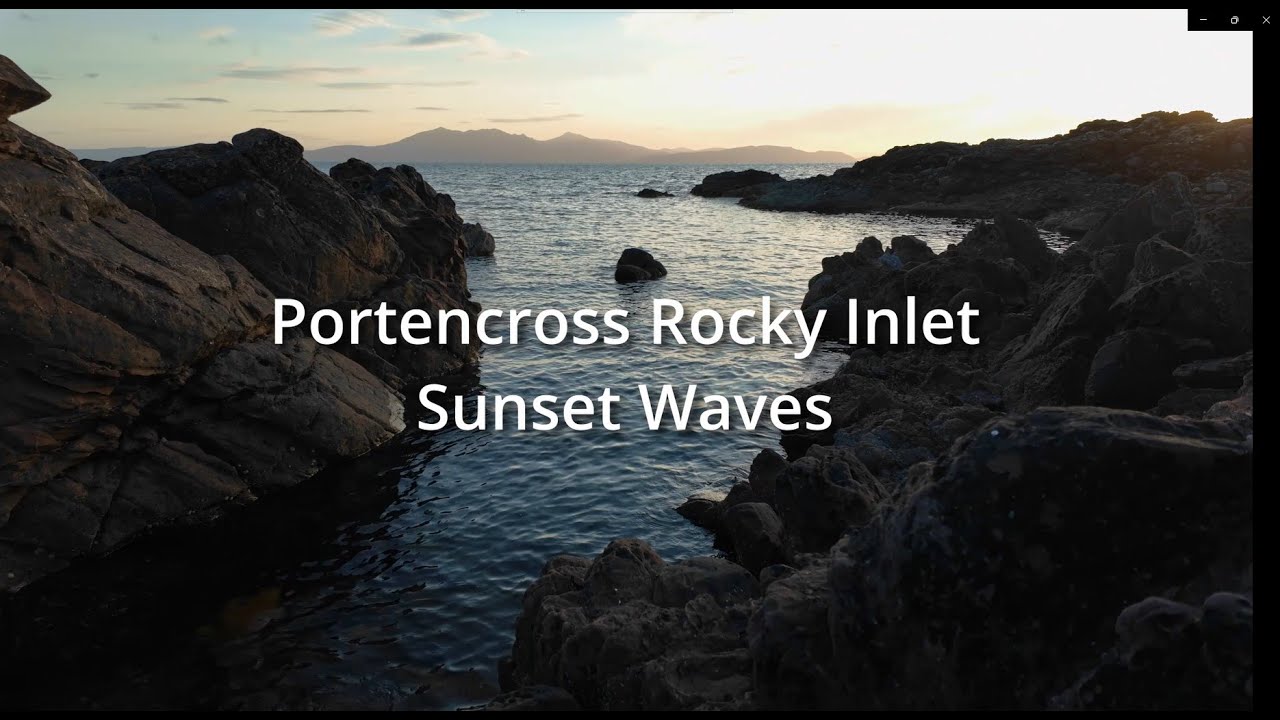 Relaxing Sunset Waves, Rocky Inlet, Portencross, - YouTube