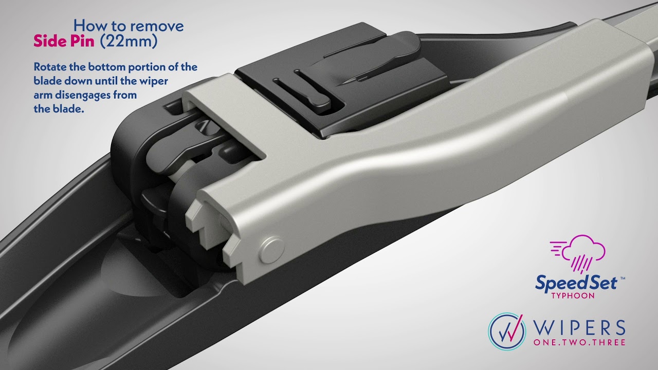 Wipers 123 Removal Side Pin 22 mm - YouTube