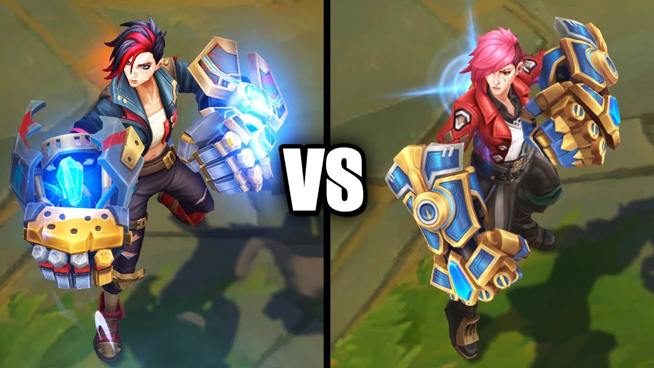 Arcane Brawler Vi vs Arcane Vi Final Update Comparison (League of ...