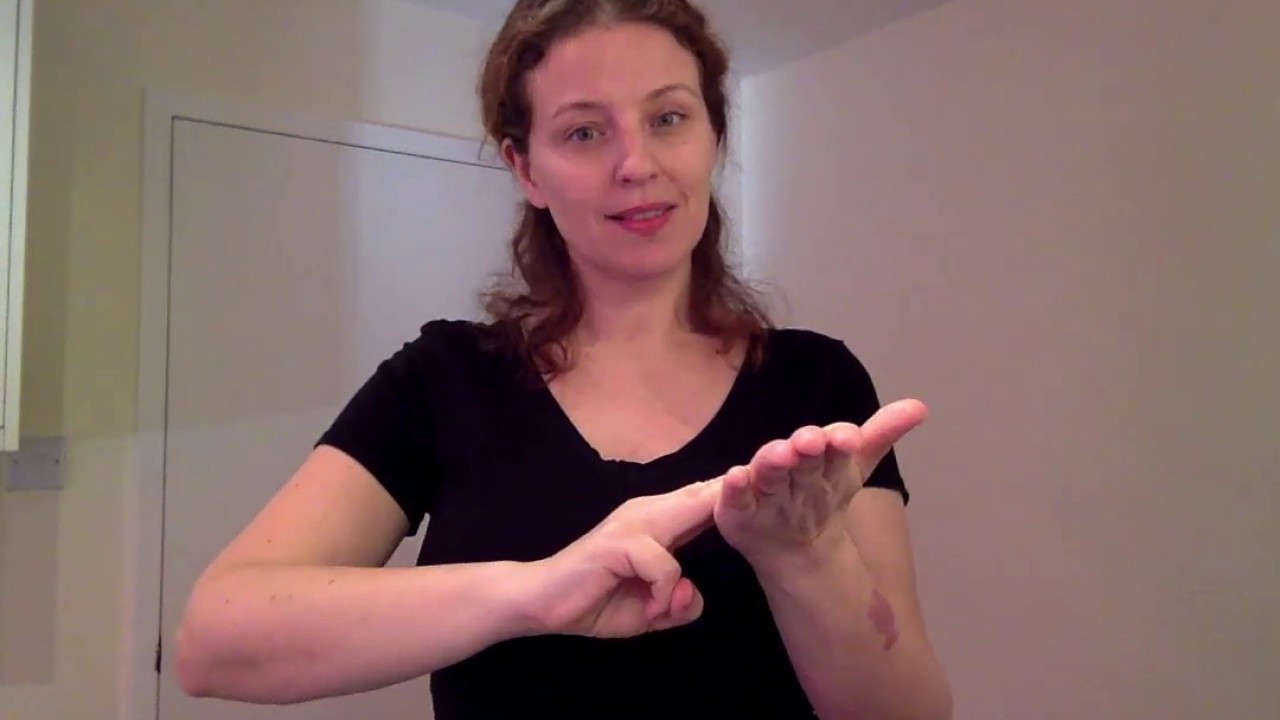 Translate English sentences into BSL. Topic work. [subtitles available ...