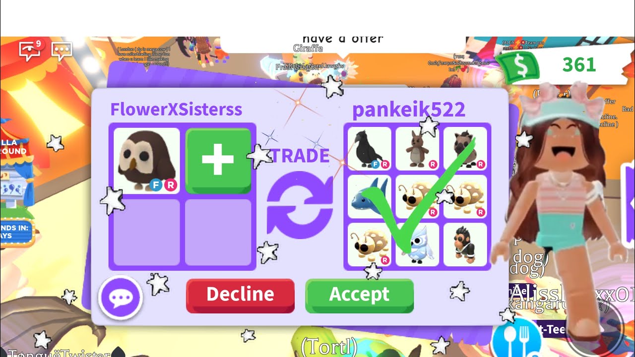TRADING IN ADOPT ME RICH SERVER - YouTube