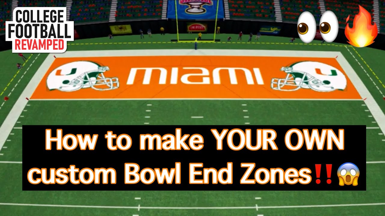 How to Make YOUR OWN Bowl End Zones in NCAA 14/College Football ...
