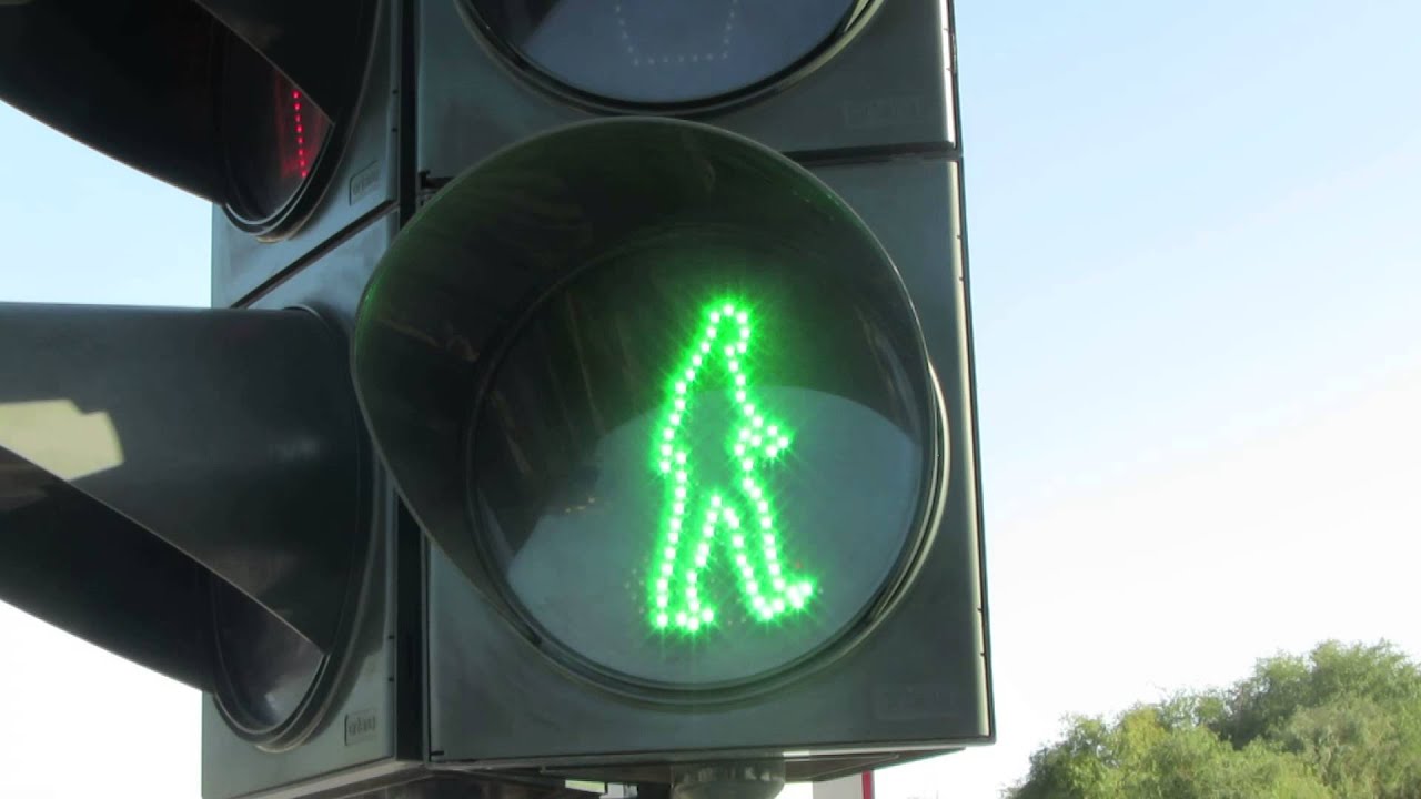 Walk Signal in Abu Dhabi, UAE - YouTube