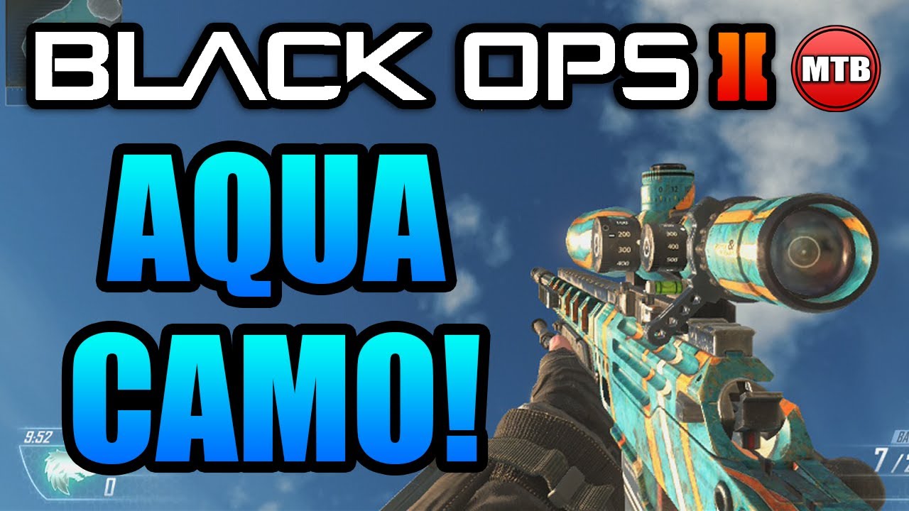 Black Ops 2 NEW "AQUA" Camo DLC! Aqua Personalization Pack! - (New COD ...