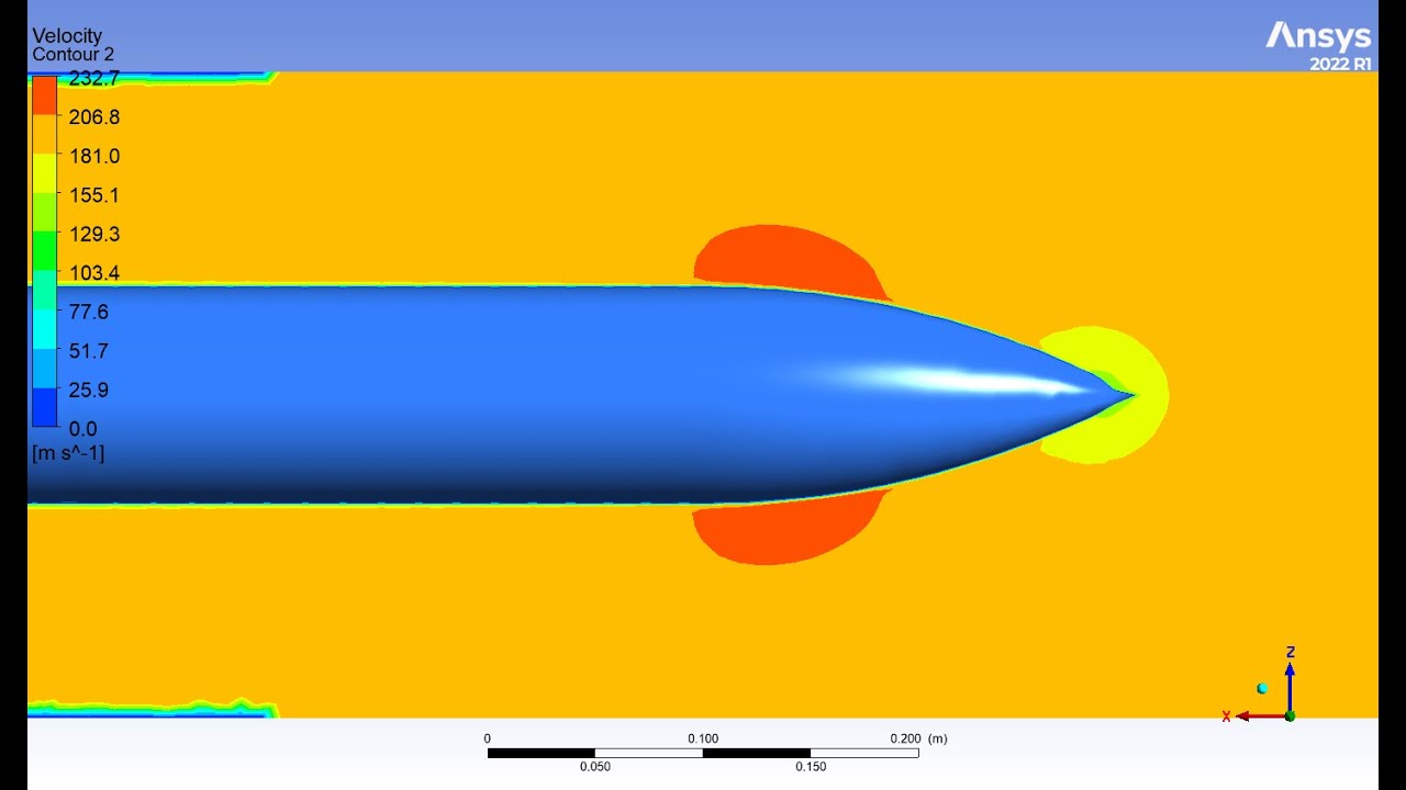 Post Processing and Results Visualisation of NOSECONE Flow Simulation - YouTube