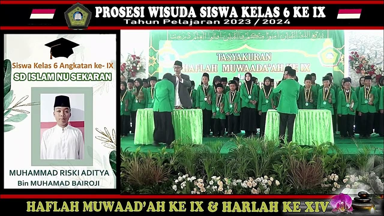 WISUDA SD ISLAM NU SEKARAN 2023/2024 - YouTube