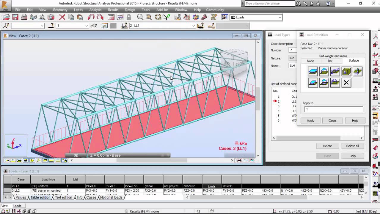 Exercise11 - Part 2 - 3D Single-Span Road Bridge with a Moving Load (Robot Structural Analysis ...
