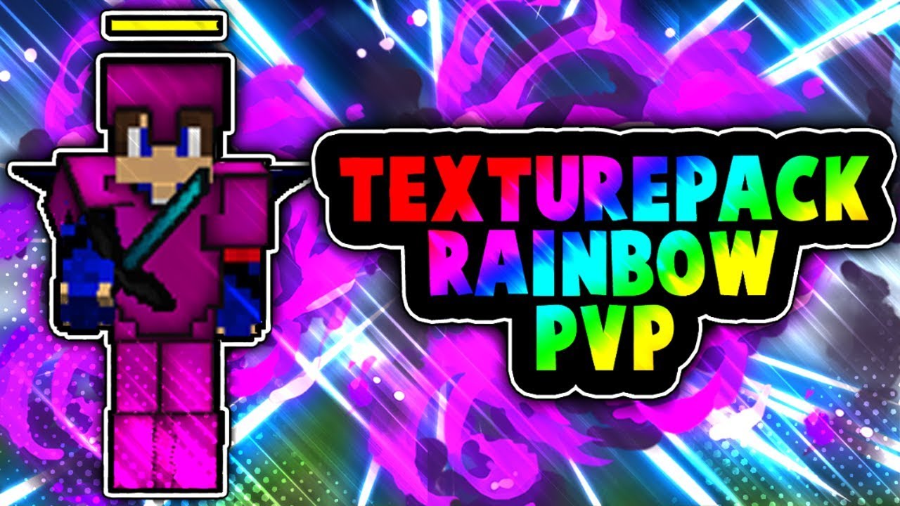 EL MEJOR TEXTUREPACK RAINBOW PARA PVP - FULL FPS - YouTube
